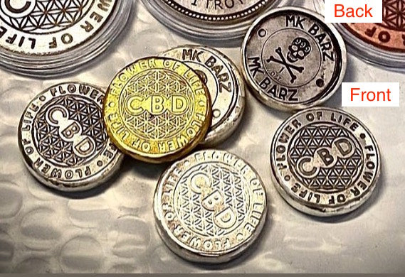 Flower of Life Antique Stamped 1oz Silver Coin | Flower Of Life CBD ...